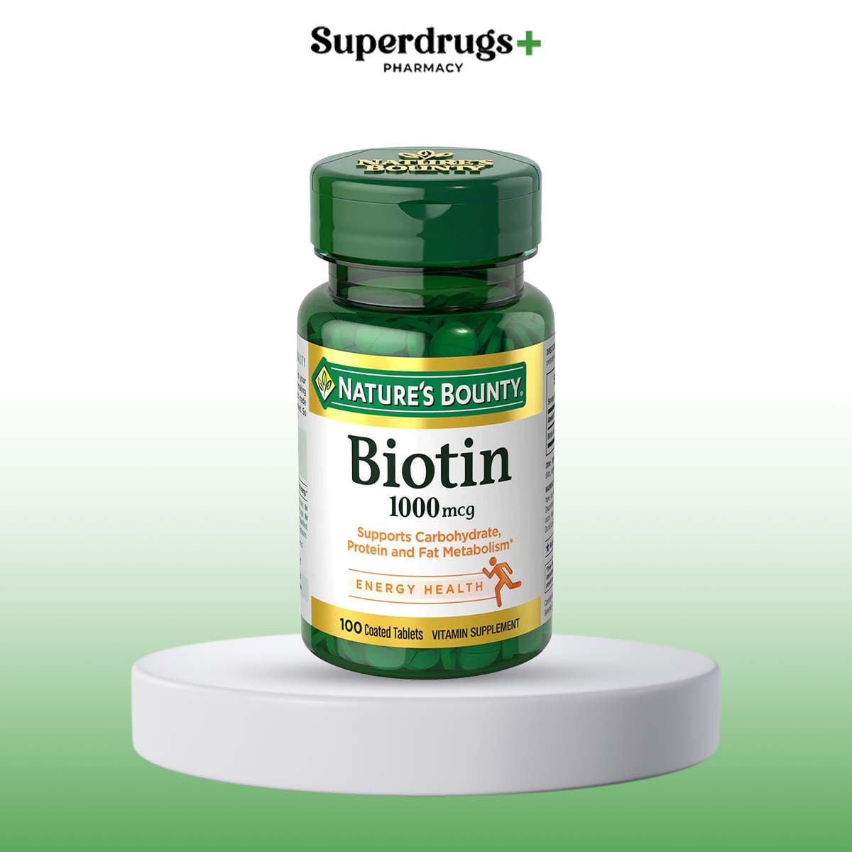 Nature's Bounty Biotin 1000mcg Tablets 100s – Superdrugs