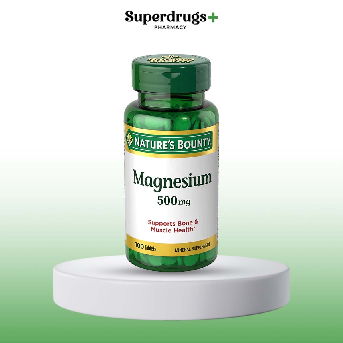 Nature's Bounty Magnesium 500mg Tablets 100s – Superdrugs
